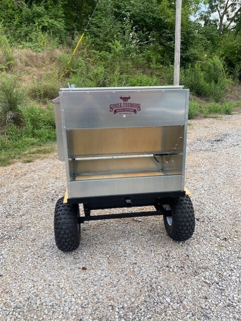 (600-3*) 600 LB Auger Fed Grain/Cube Feeder w/Chain Drive and Trailer ...